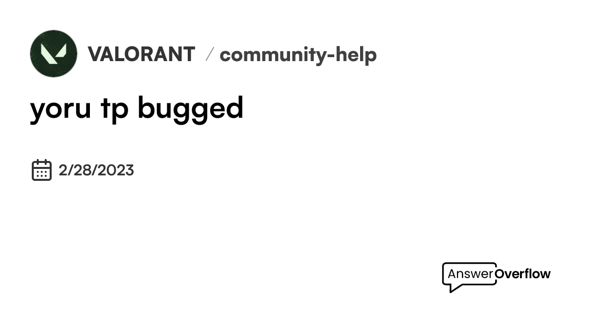 yoru tp bugged - VALORANT