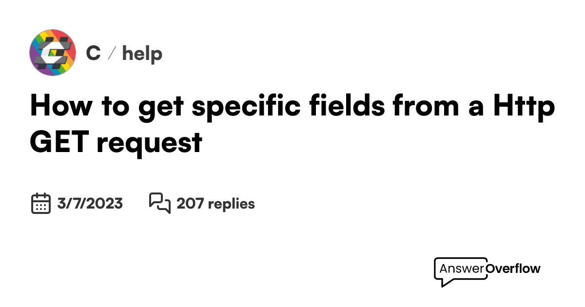 How to get specific fields from a Http GET request - C#