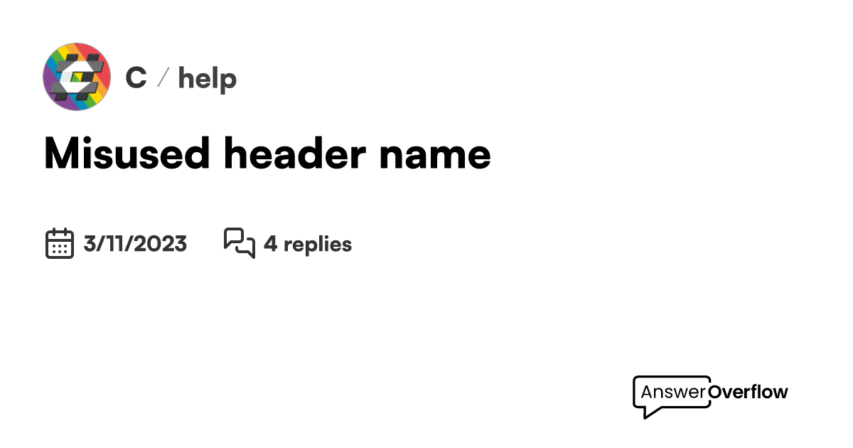 Misused header name - C#