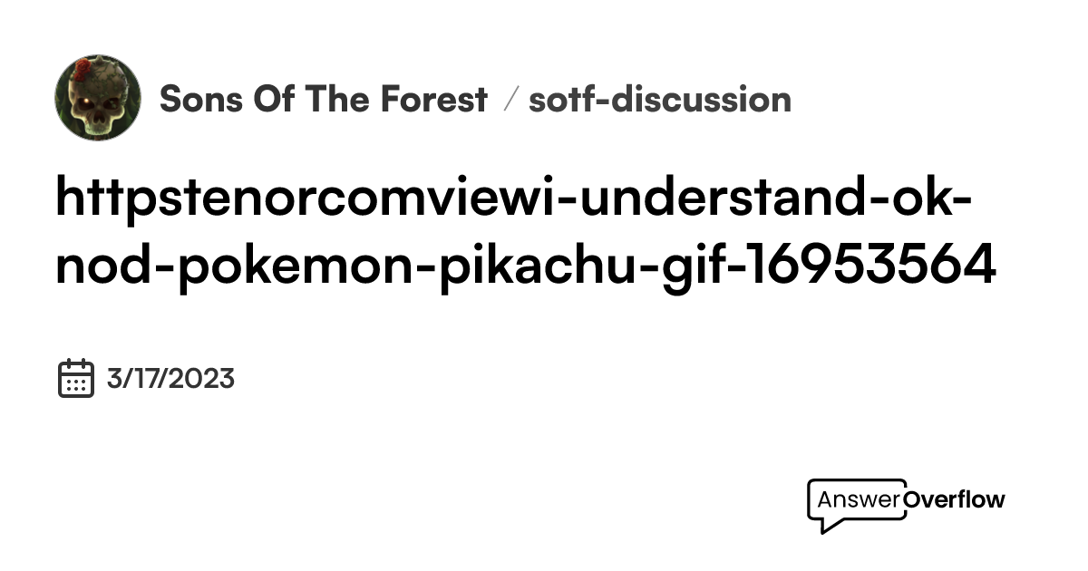 https://tenor.com/view/i-understand-ok-nod-pokemon-pikachu-gif-16953564 ...