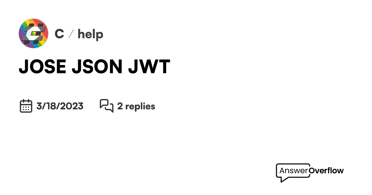 JOSE + JSON JWT - C#