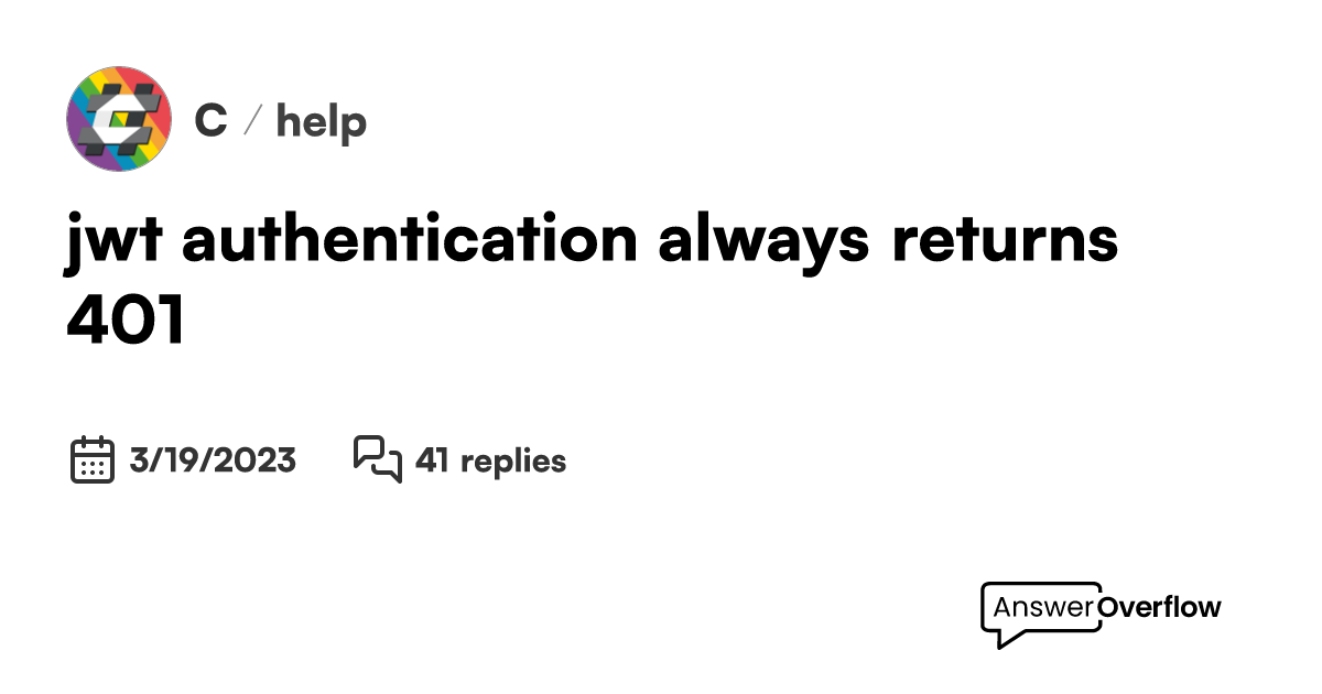 jwt authentication always returns 401 - C#