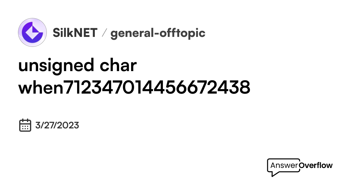 `unsigned char*` - Silk.NET