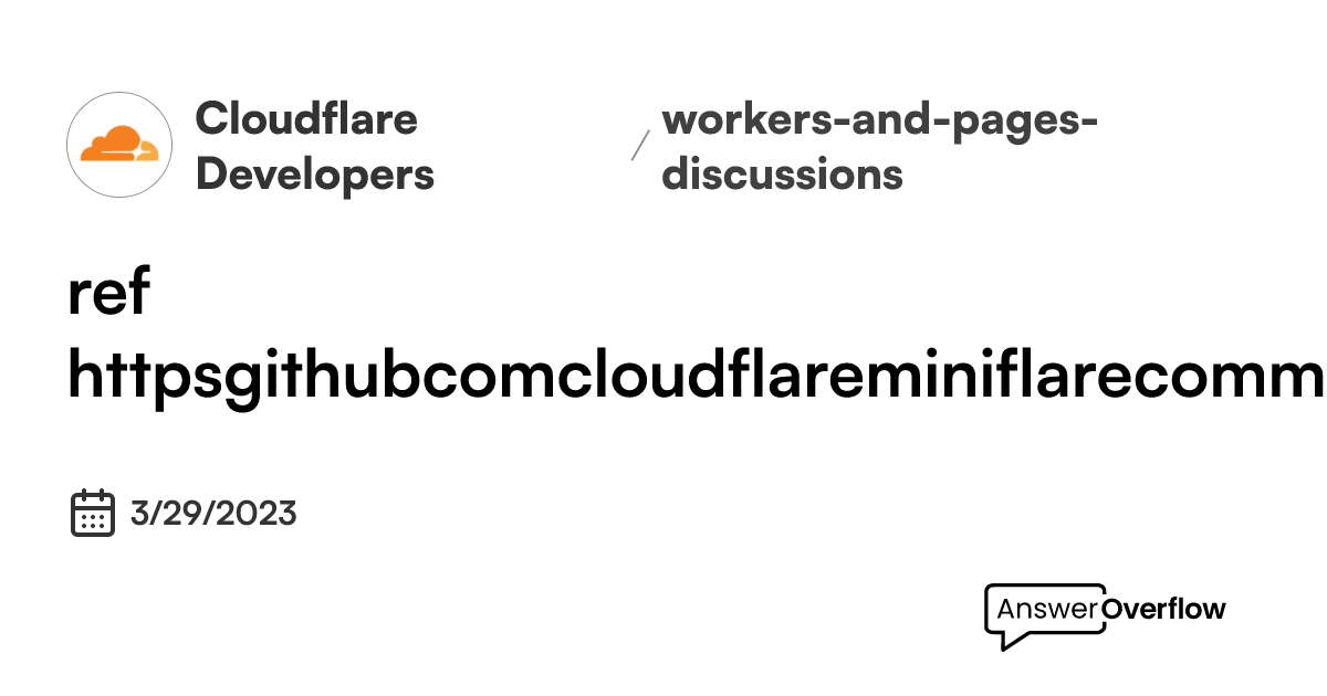 ref: https://github.com/cloudflare/miniflare/commit/a50b9687507d54055c5ec40963d2524280167116 ...