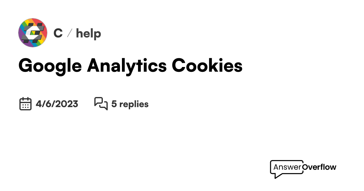 Google Analytics Cookies - C#