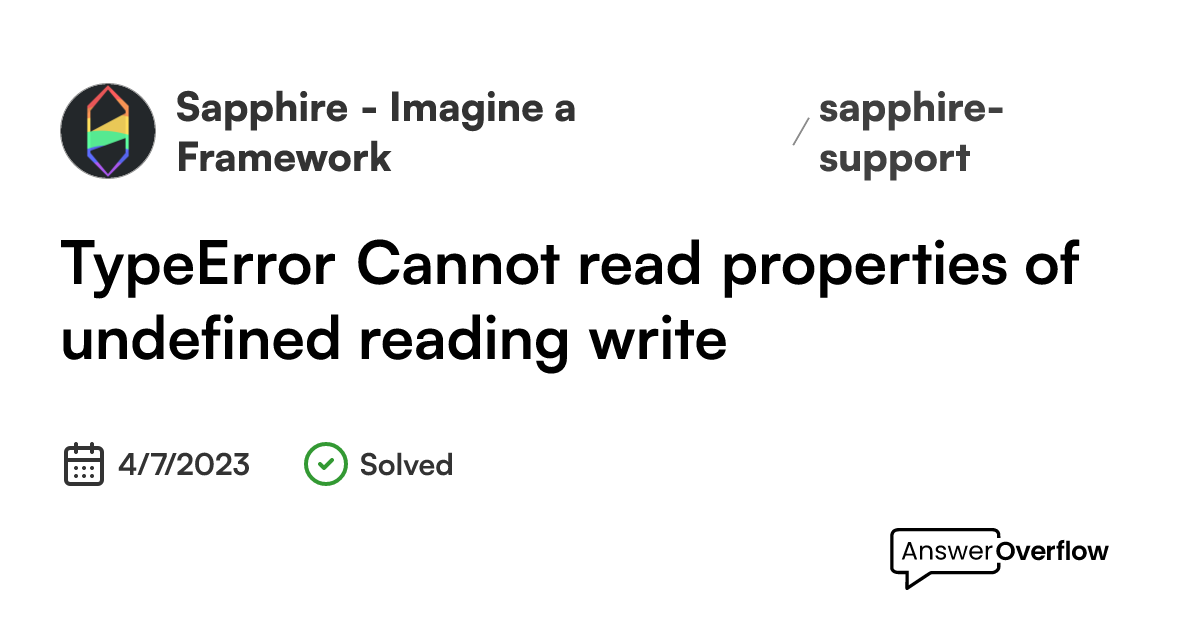 TypeError: Cannot read properties of undefined (reading 'write ...