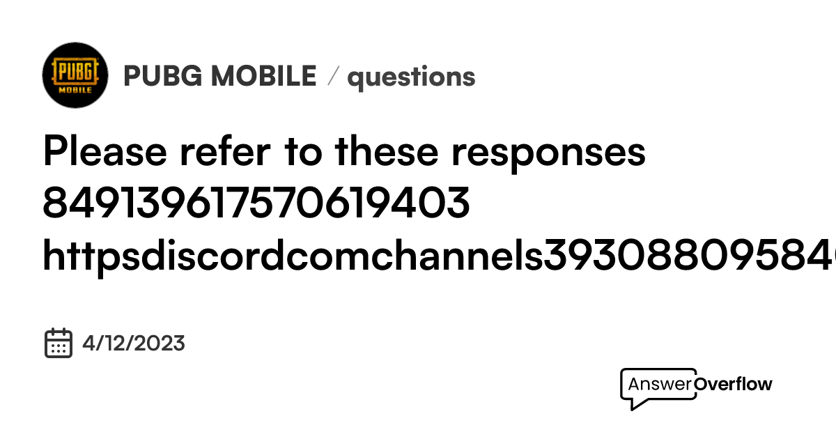 Please refer to these responses, @Eltac: https://discord.com/channels/393088095840370689 ...