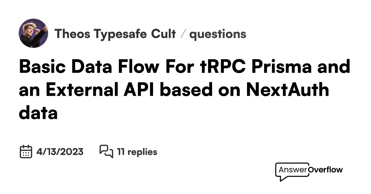 Basic Data Flow For Trpc Prisma And An External Api Based On Nextauth Data Theos Typesafe Cult