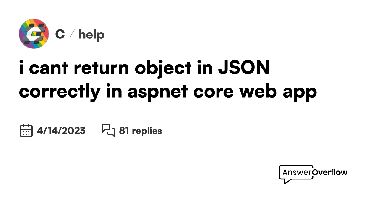 i cant return object in JSON correctly in asp.net core web app - C#