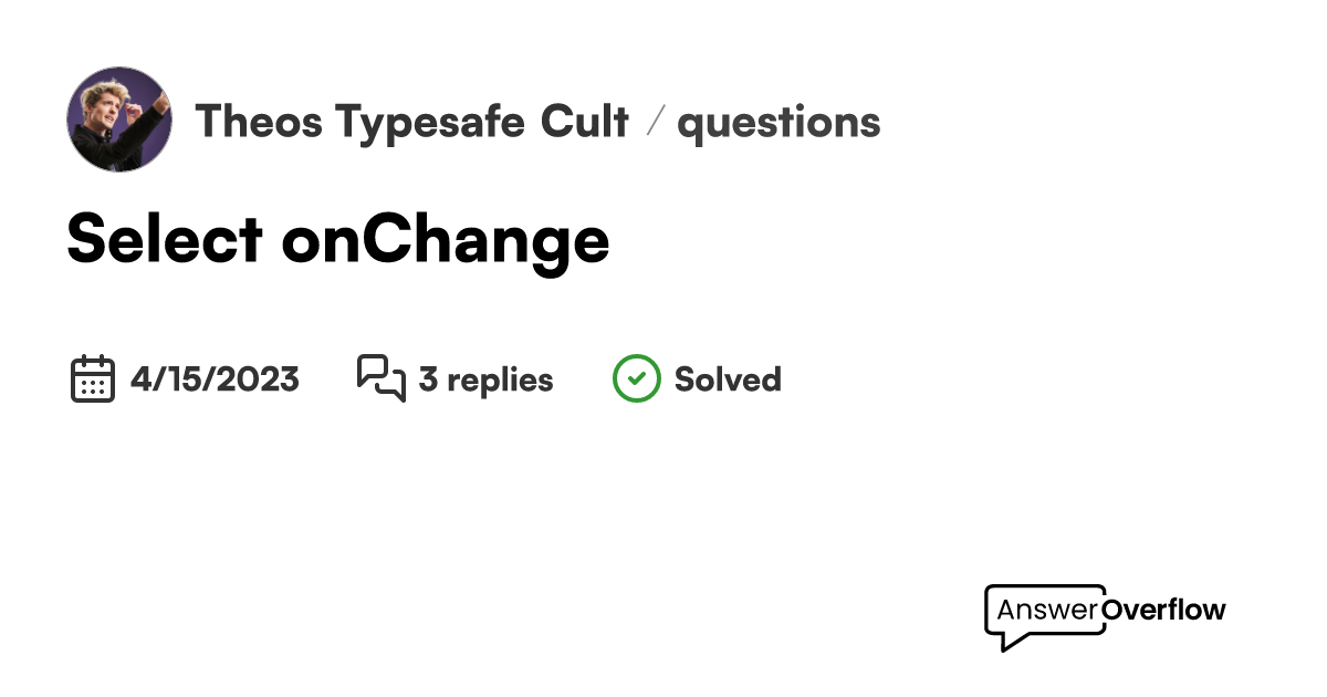 - Theo's Typesafe Cult