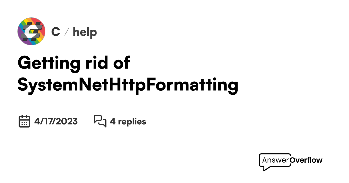 Getting rid of System.Net.Http.Formatting - C#