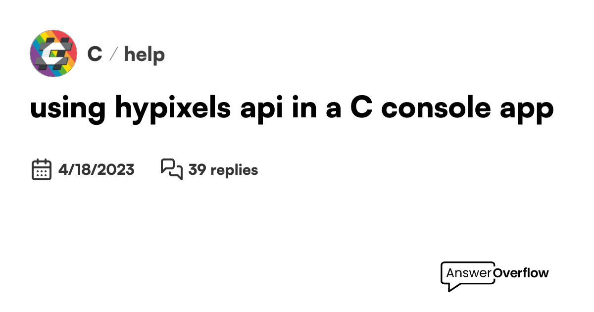 using hypixel's api in a C# console app - C#