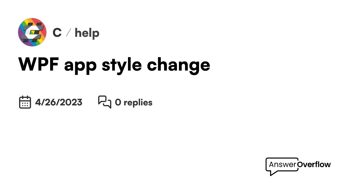 WPF app style change - C#
