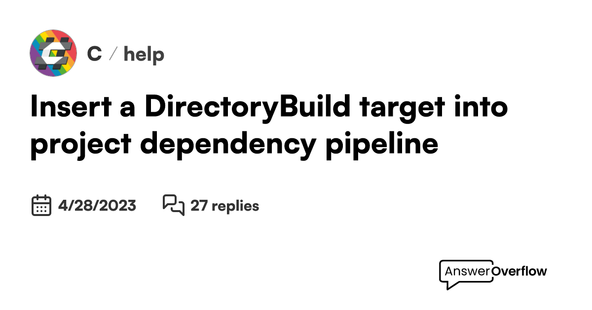 Insert a Directory.Build target into project dependency pipeline - C#