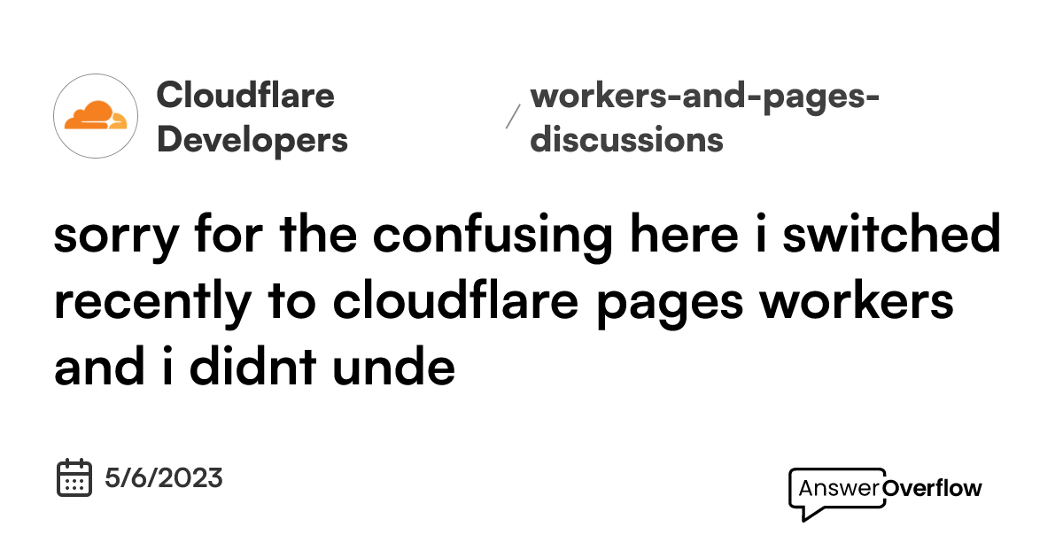 sorry for the confusing here ... i switched recently to cloudflare pages / workers and i didnt ...
