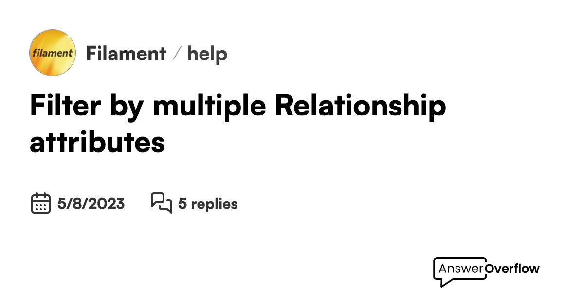 Filter by multiple Relationship attributes - Filament