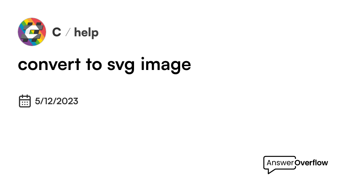 convert to svg image - C#