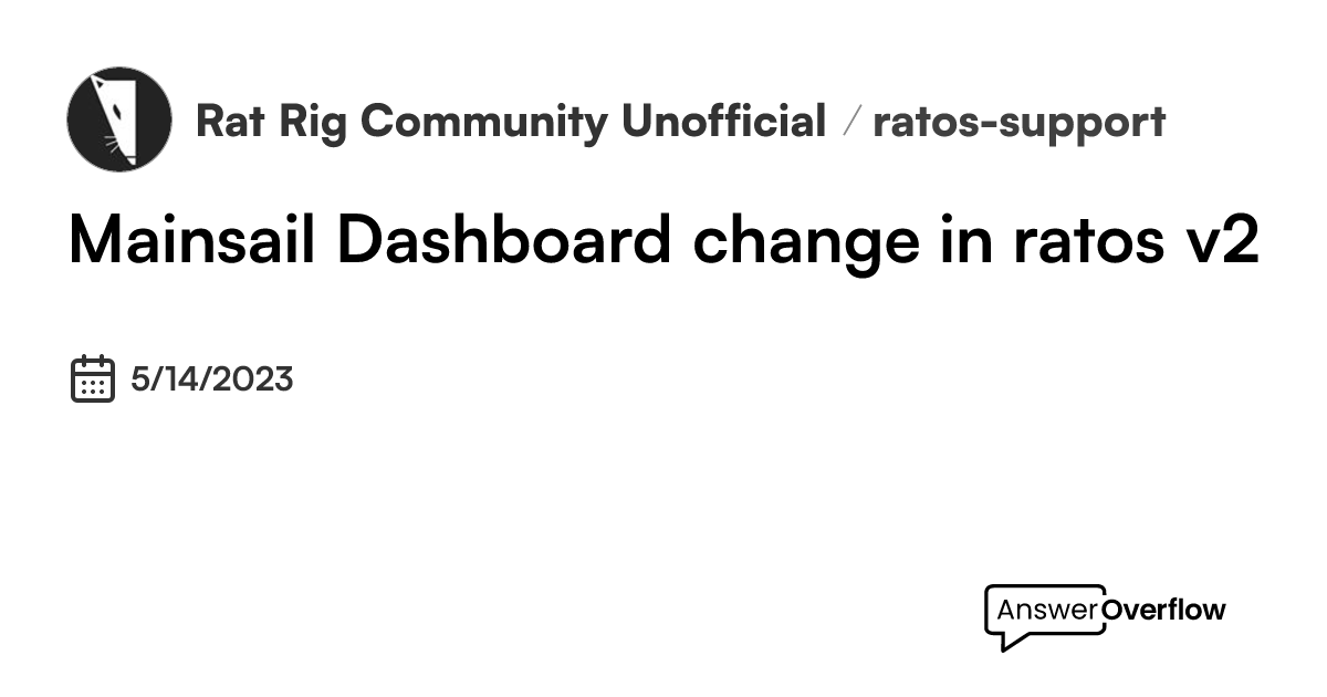 Mainsail Dashboard change in ratos v2 - Rat Rig Community [Unofficial]