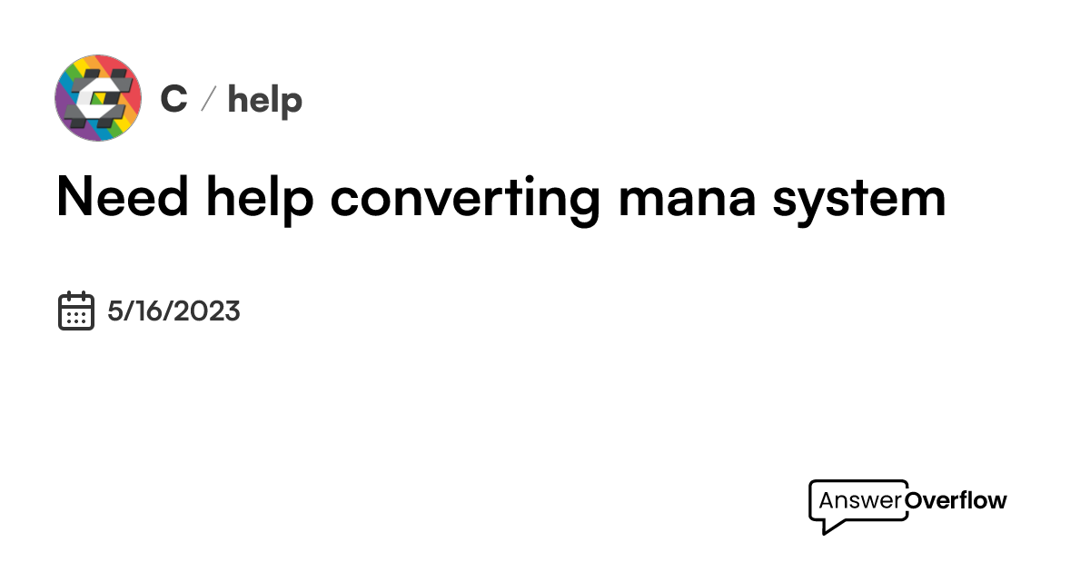 Need help converting mana system - C#