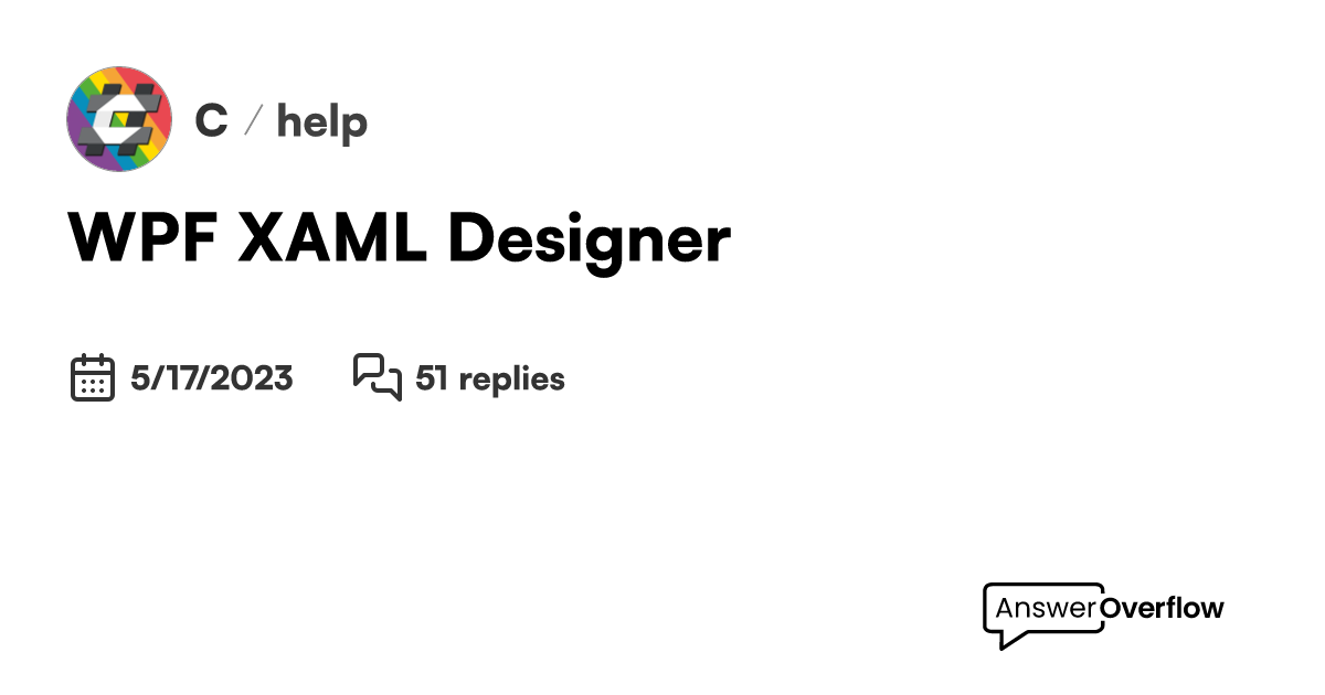 Wpf Xaml Designer C 