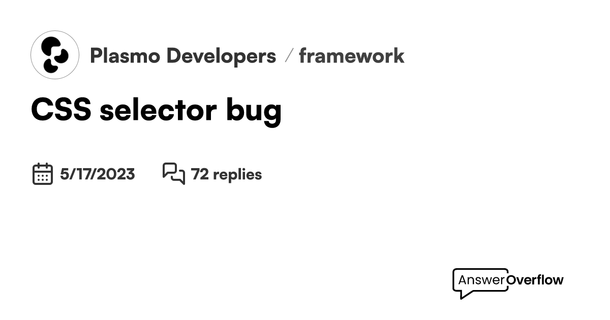 Css Selector Bug 🧩 Plasmo Developers