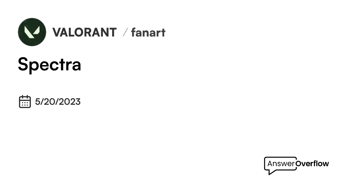 Spectra - VALORANT