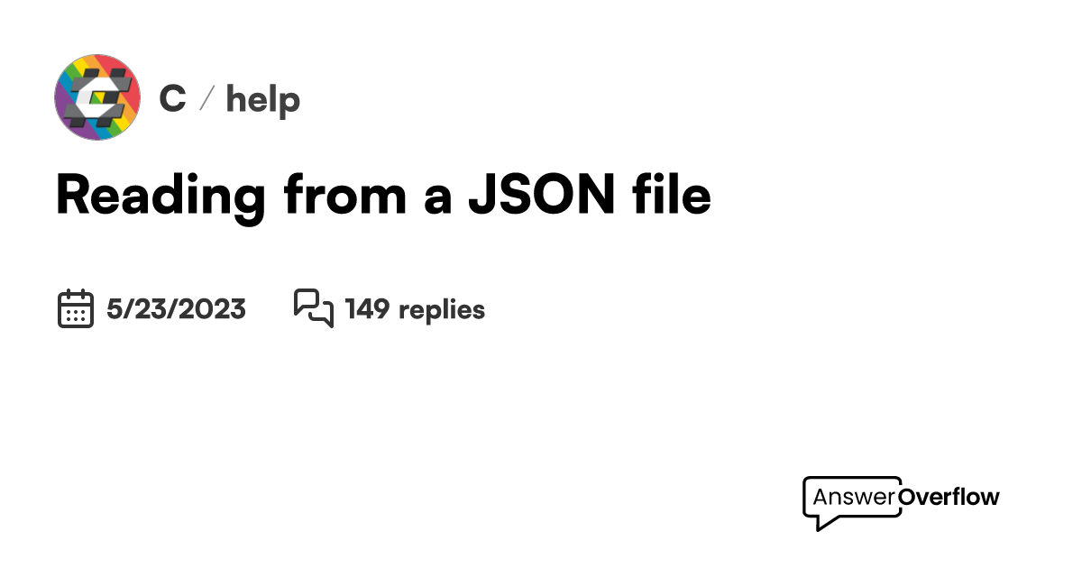 Reading from a JSON file - C#