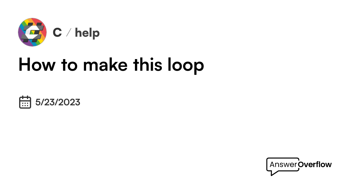 How to make this loop - C#