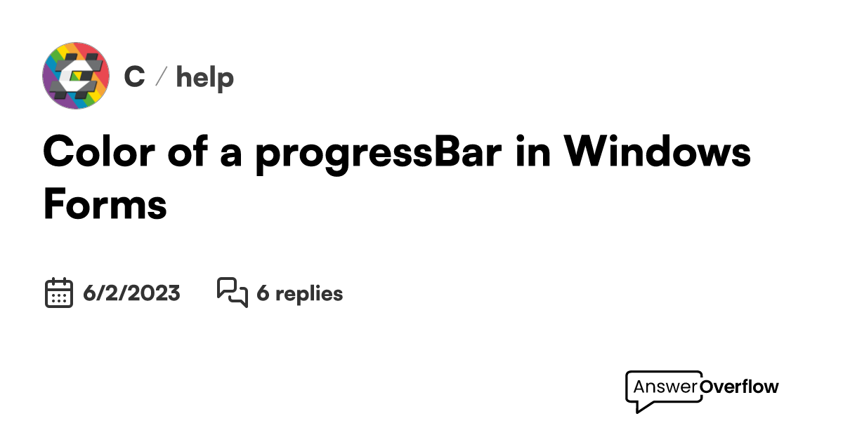 Color of a progressBar in Windows Forms - C#
