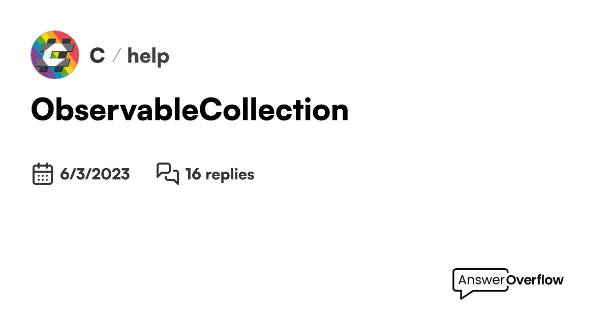 Observablecollection C