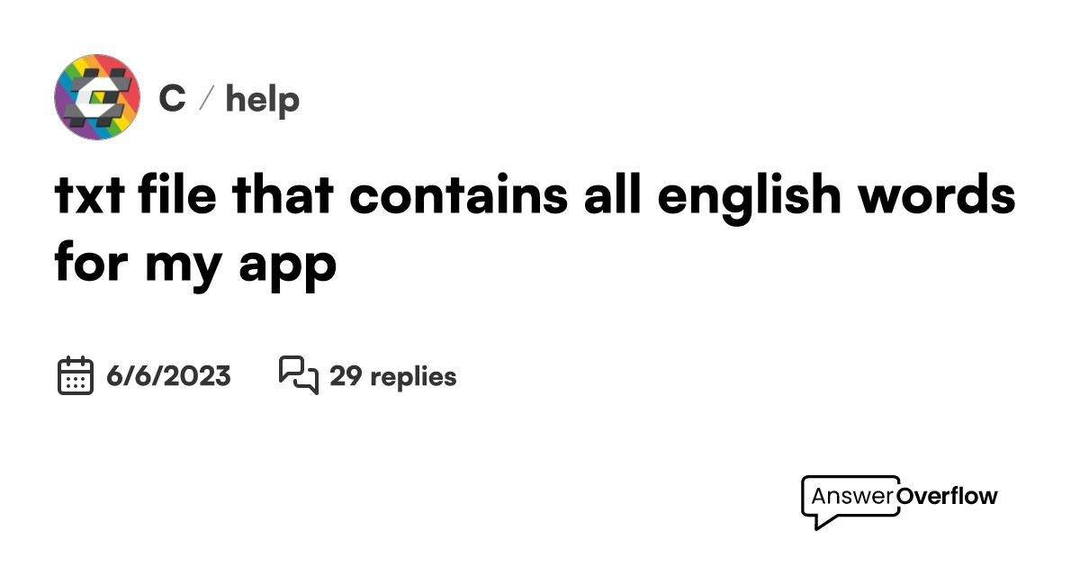 txt file that contains all english words for my app. - C#