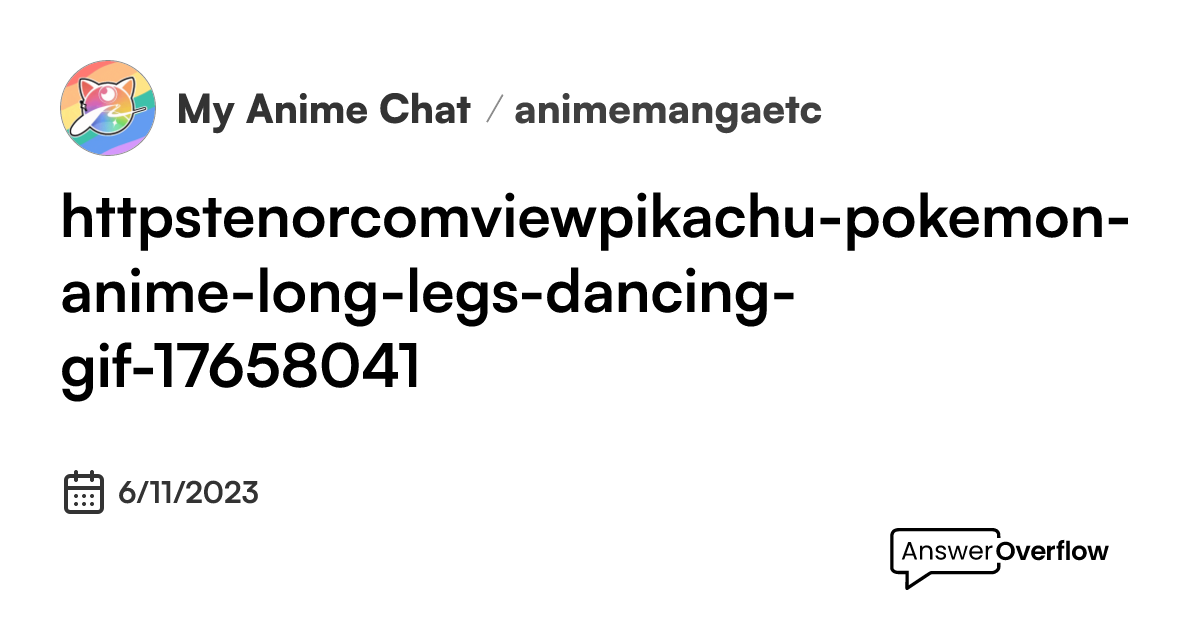 https://tenor.com/view/pikachu-pokemon-anime-long-legs-dancing-gif ...