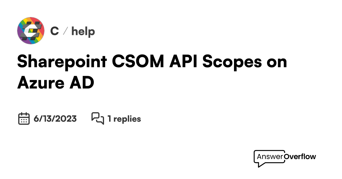 Sharepoint Csom Api Scopes On Azure Ad C