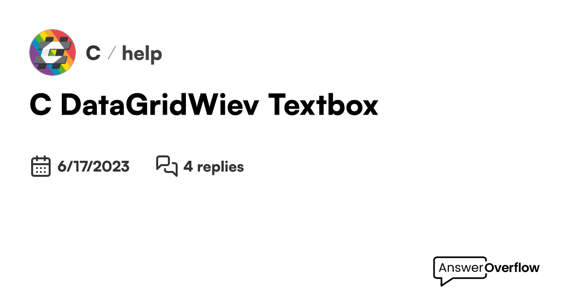 C# DataGridWiev & Textbox - C#