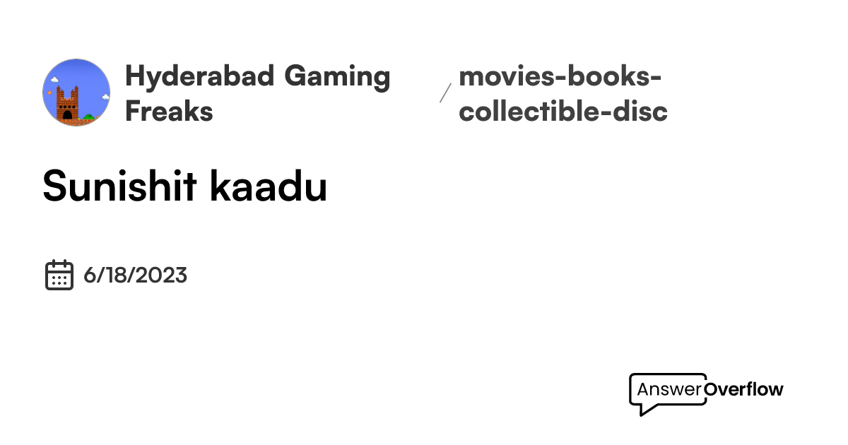 Sunishit kaadu - Hyderabad Gaming Freaks!🎮🇮🇳