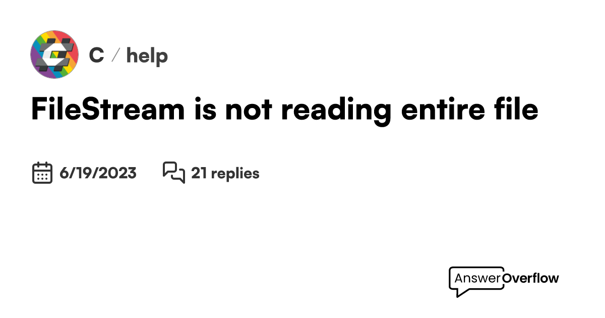 FileStream is not reading entire file? - C#