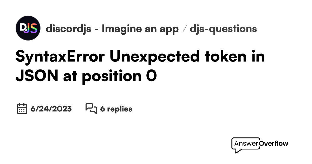 SyntaxError: Unexpected token