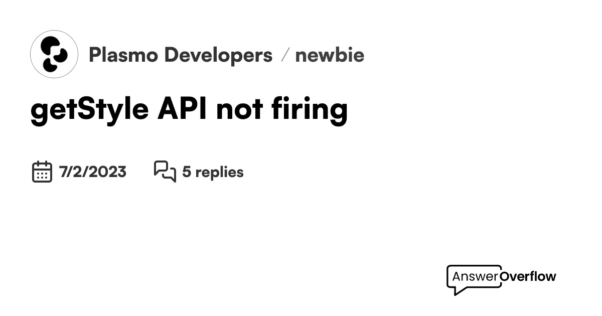 getStyle API not firing? - 🧩 Plasmo Developers