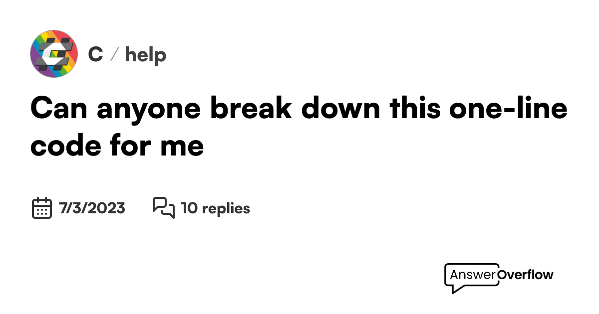 Can anyone break down this one-line code for me? - C#