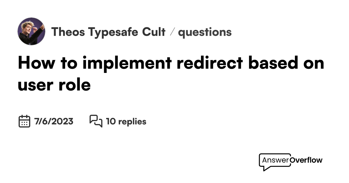 How To Implement Redirect Based On User Role Theos Typesafe Cult