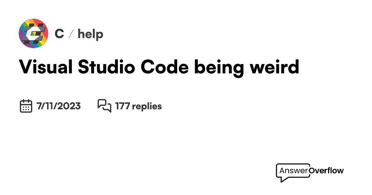 Visual Studio Code being weird. - C#