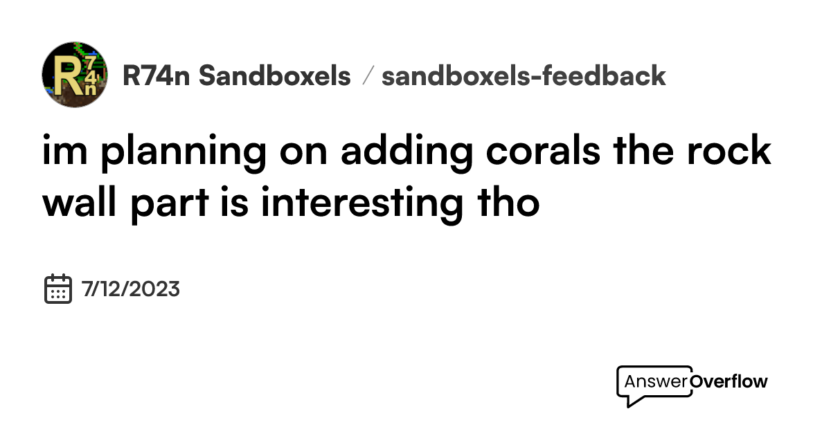 i’m planning on adding corals!! the rock wall part is interesting tho ...