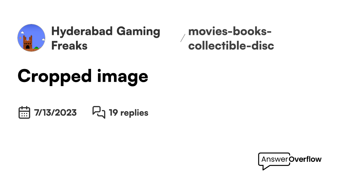 Cropped image - Hyderabad Gaming Freaks!🎮🇮🇳