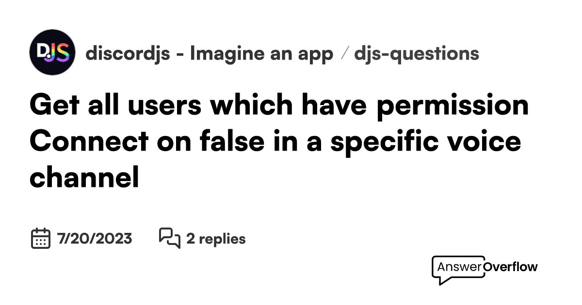 Get all users which have permission "Connect" on false in a specific ...