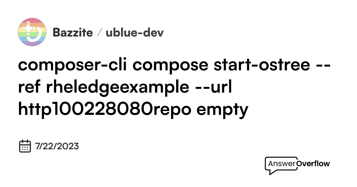 `composer-cli compose start-ostree --ref "rhel/edge/example" --url http://10.0.2.2:8080/repo ...