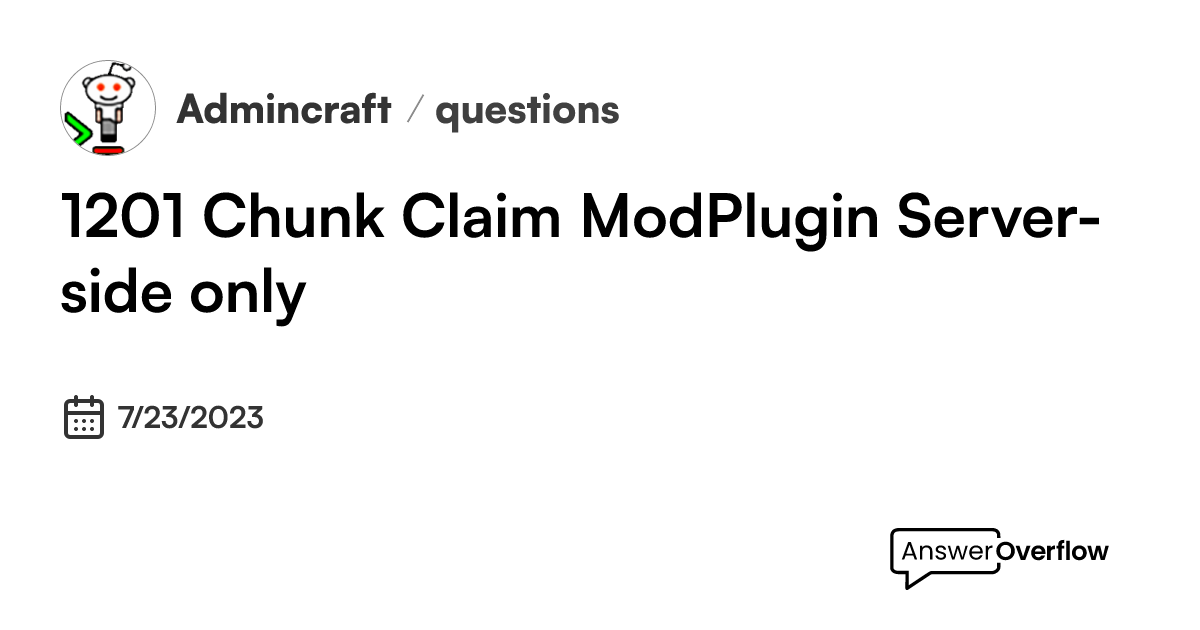 1.20.1 Chunk Claim Mod/Plugin (Server-side only) - Admincraft