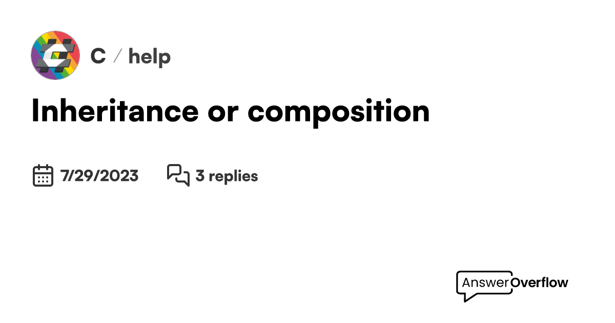 Inheritance or composition? - C#