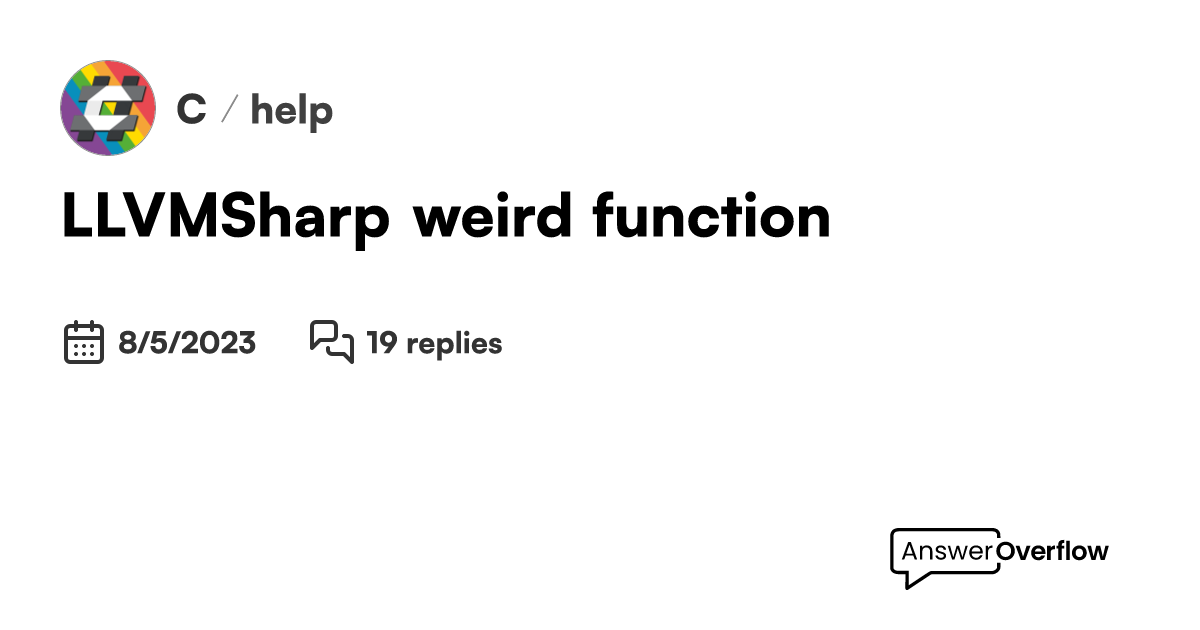 LLVMSharp weird function - C#