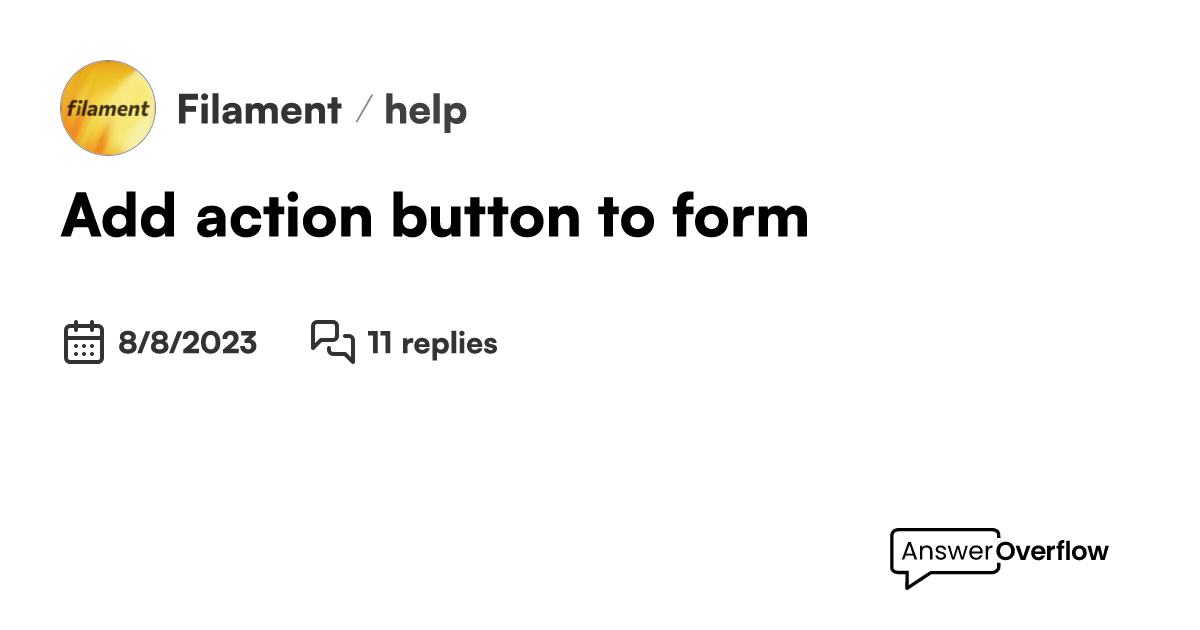 Add action button to form - Filament