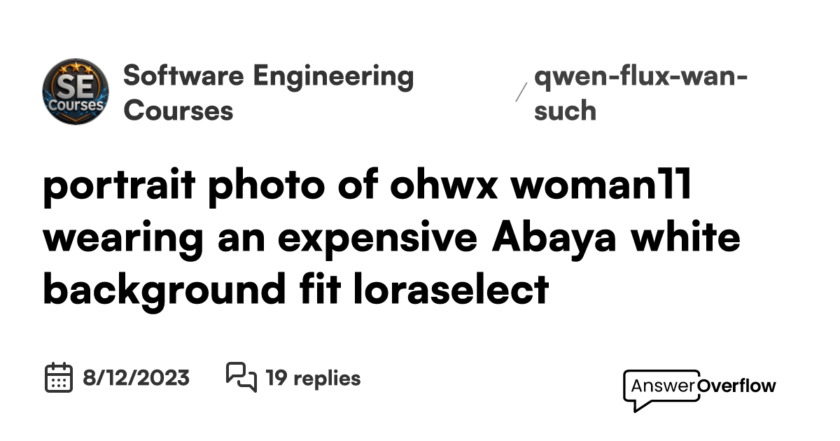 portrait photo of (ohwx woman:1.1) wearing an expensive Abaya , white background, fit - Software ...